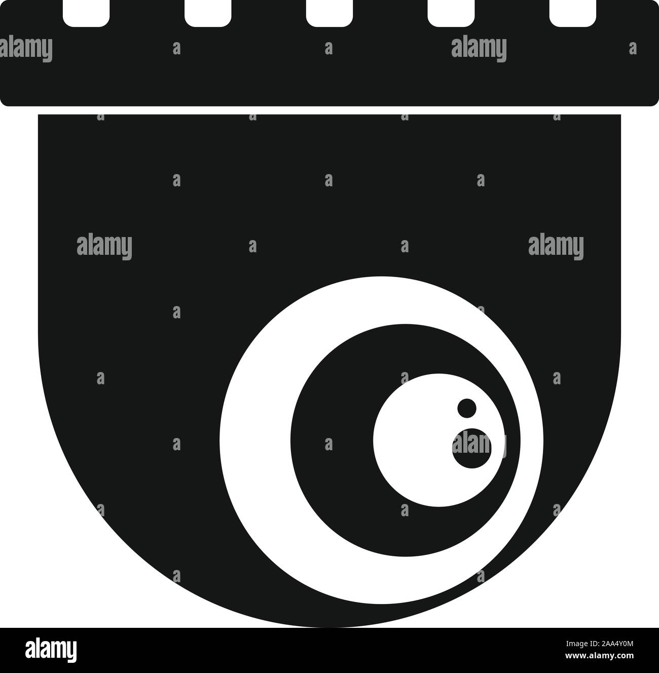 Indoor security camera icon. Simple illustration of indoor security ...