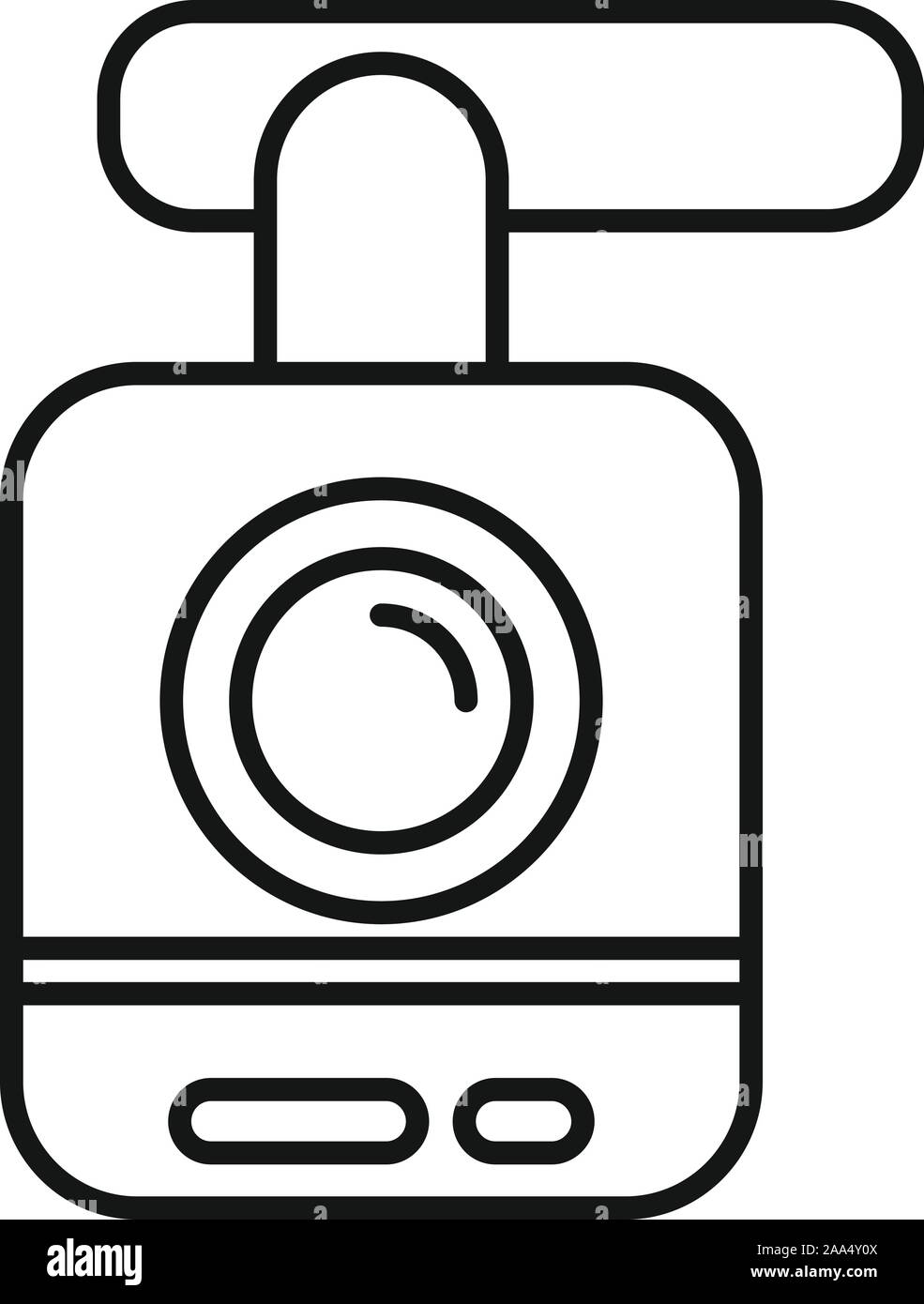 Car dvr recorder icon. Outline car dvr recorder vector icon for web ...