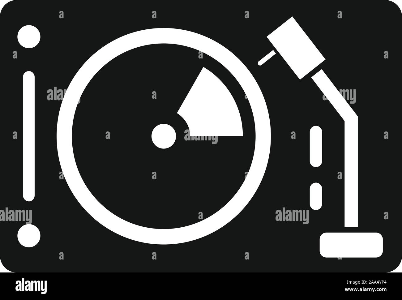 Dj vinyl console icon. Simple illustration of dj vinyl console vector ...