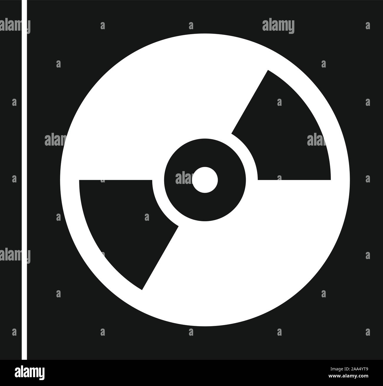 Music cd in box icon. Simple illustration of music cd in box vector ...