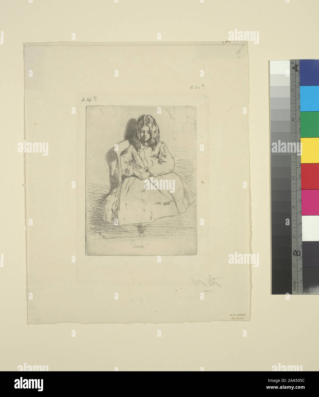 Annie, seated [2].; Annie, seated [2] Stock Photo - Alamy