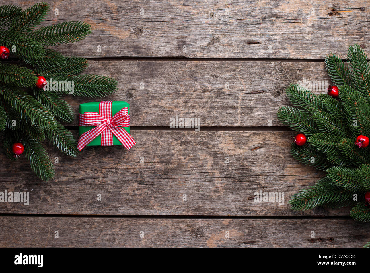 Christmas background with gift box Stock Photo - Alamy