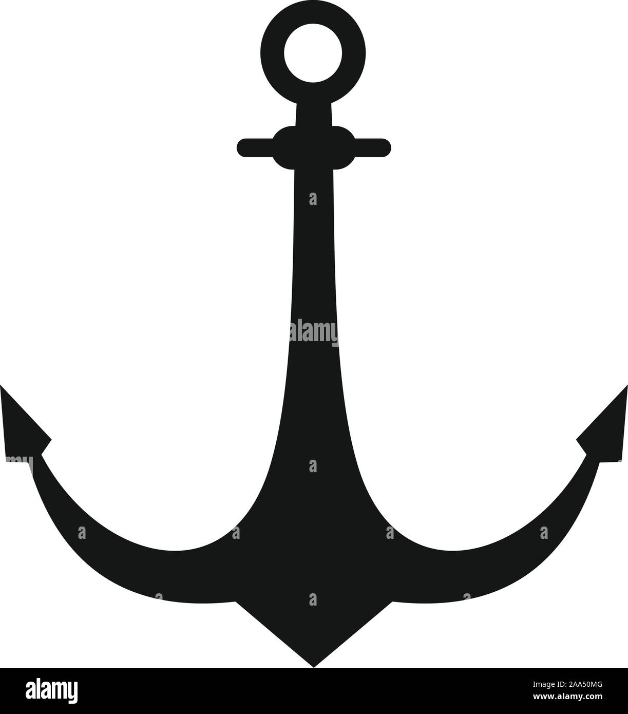 Anchor element icon. Simple illustration of anchor element vector icon ...