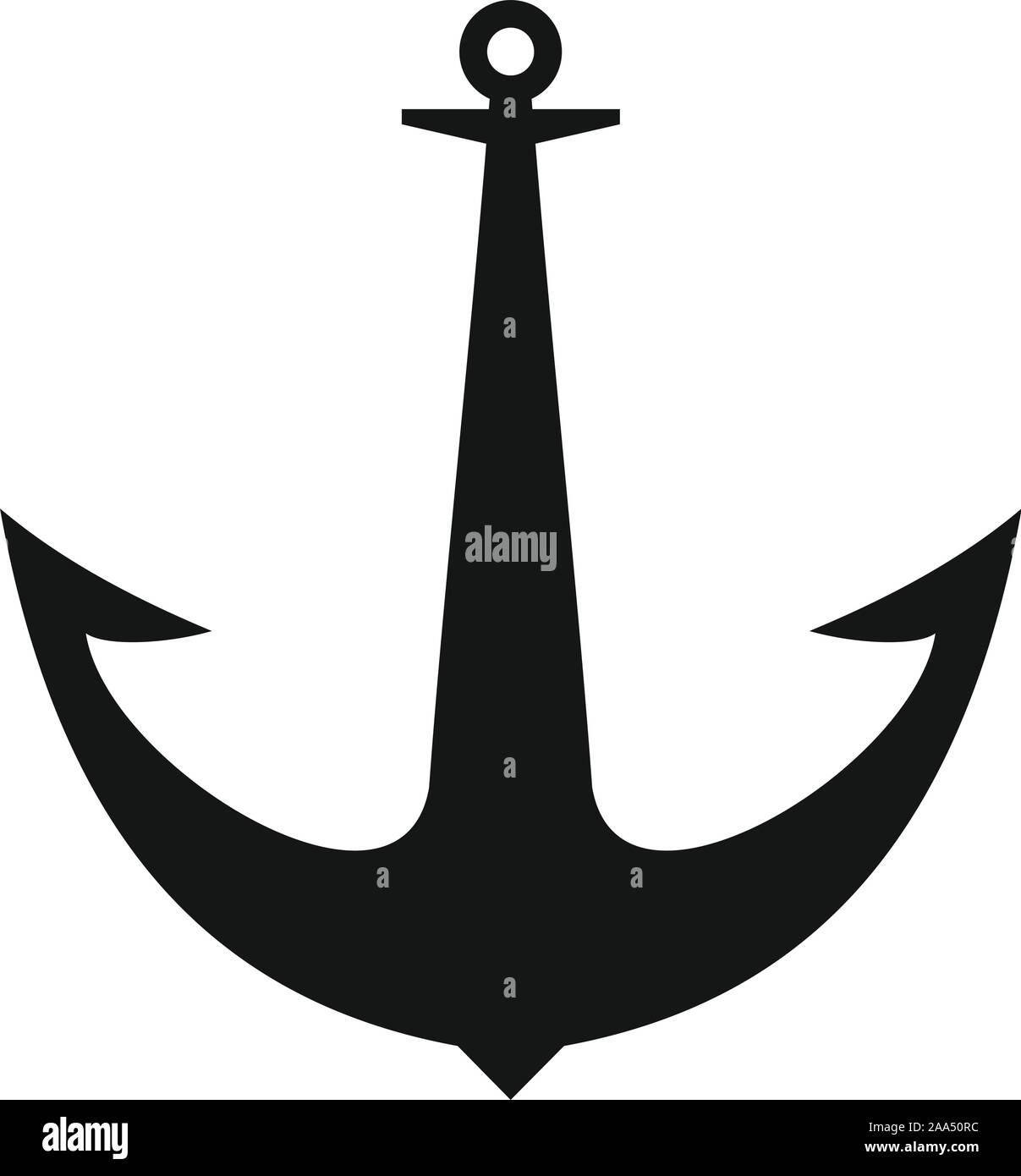 Design anchor icon. Simple illustration of design anchor vector icon ...