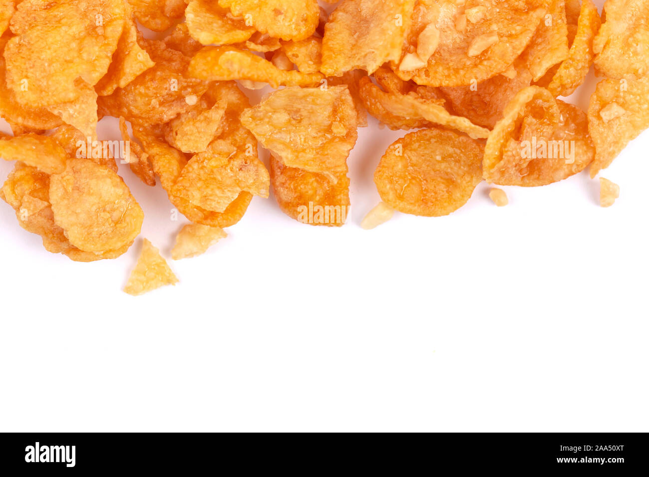 Corn-flakes background and texture, cornflake cereal box for morning ...