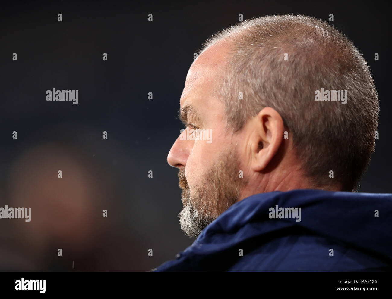 Scotland manger Steve Clarke during the UEFA Euro 2020 Qualifying match ...