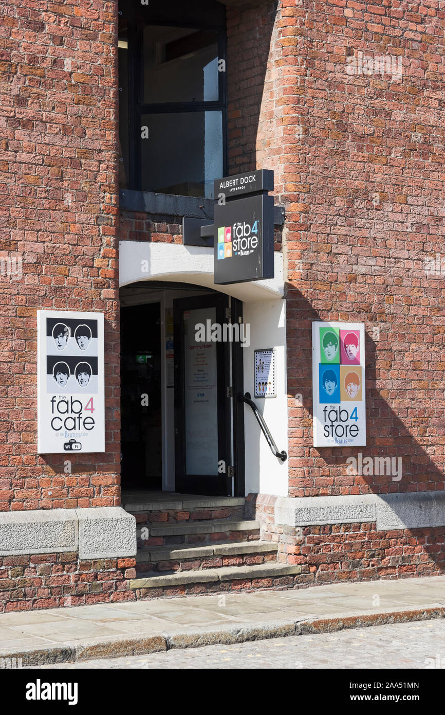 Beatles cafe and shop at Albert Dock, Liverpool, UK Stock Photo - Alamy