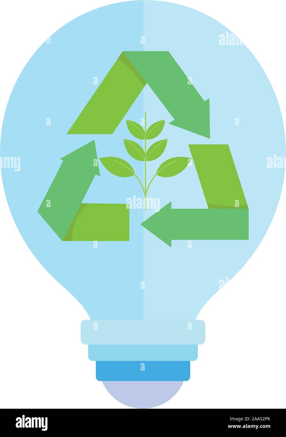 ecology renewable environment light bulb energy icon vector ...