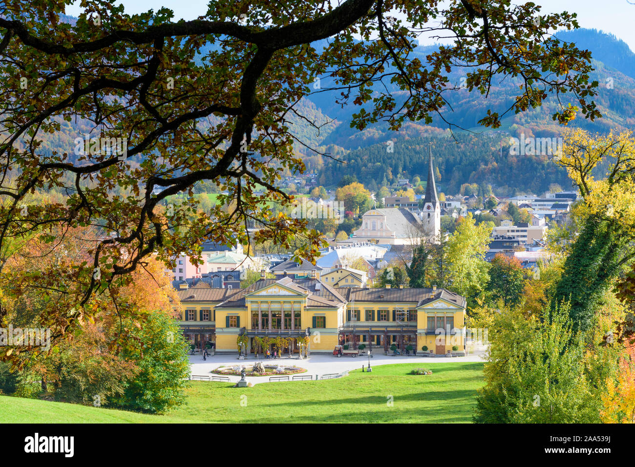 Bad Ischl: park and palace mansion Kaiservilla in Salzkammergut ...