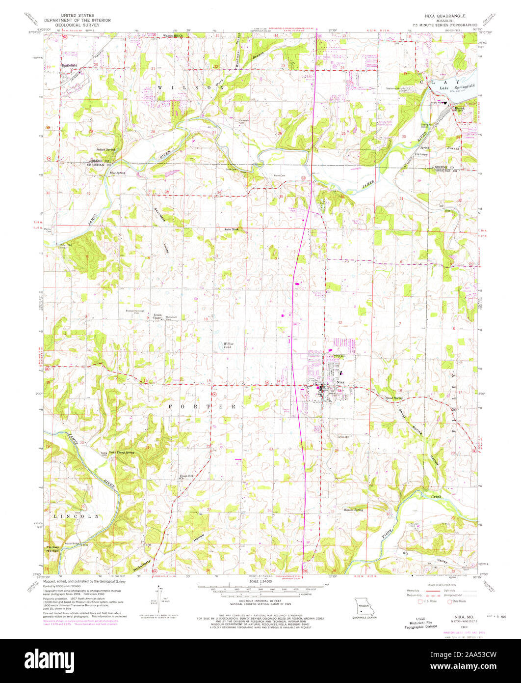 Map of nixa Cut Out Stock Images & Pictures - Alamy