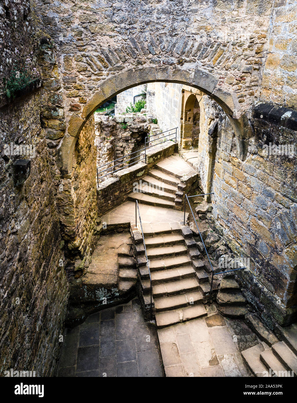 Old castle stairs hi-res stock photography and images - Alamy