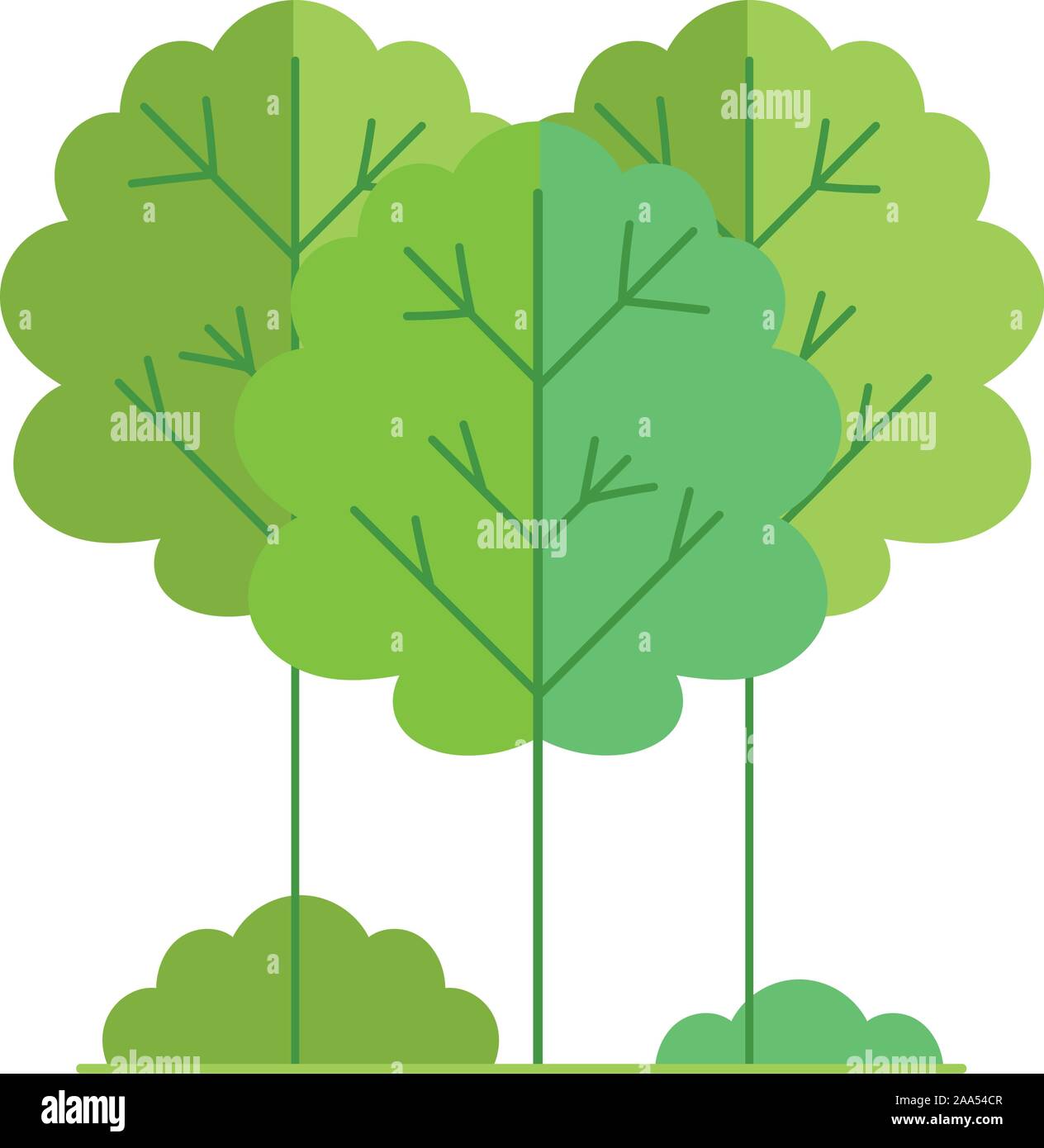 ecology renewable environment forest nature icon vector illustration ...
