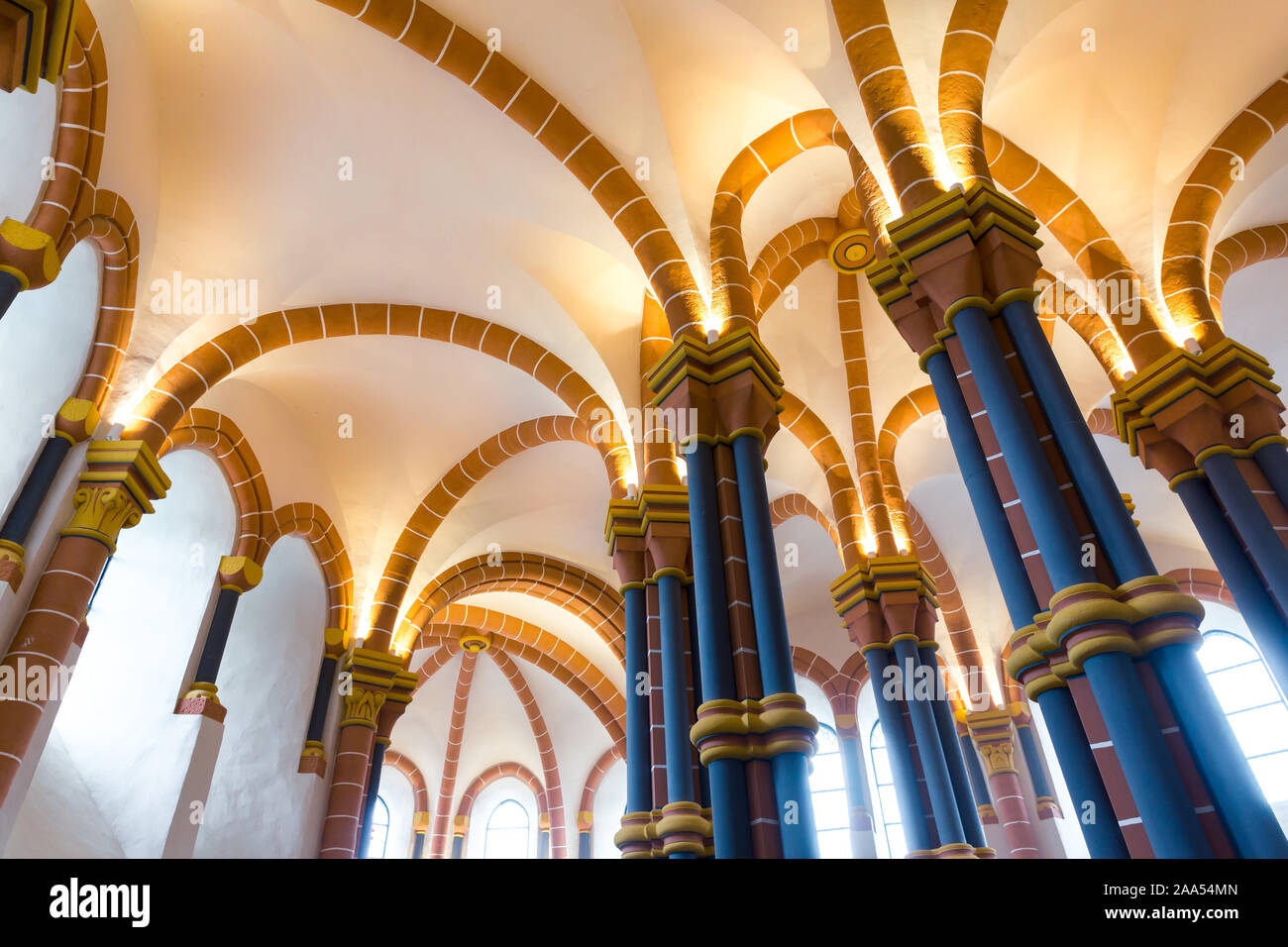 Ceiling in old castle, ancient building, Europe Stock Photo - Alamy