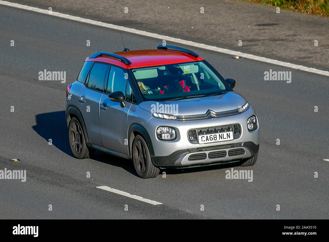 2018 silver Citroën C3 Aircross Flair Puretec; UK Vehicular traffic ...