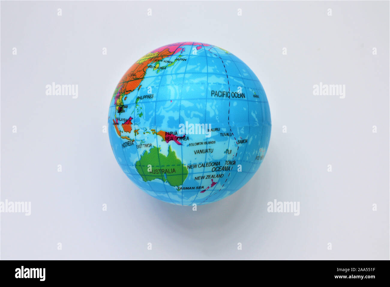 A model terrain globe. Globe, world, global, worldwide on white ...