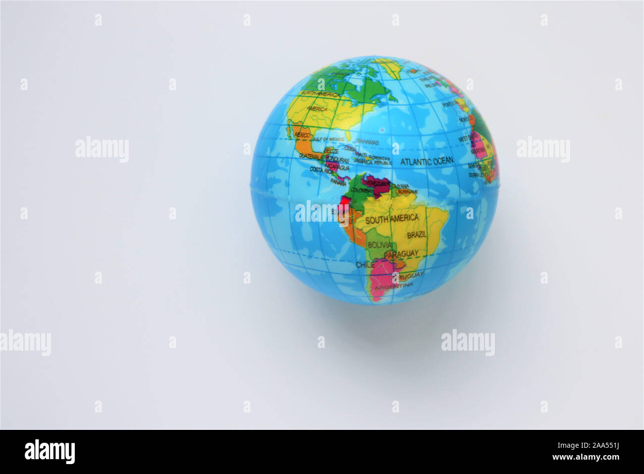 A model terrain globe. Globe, world, global, worldwide on white ...