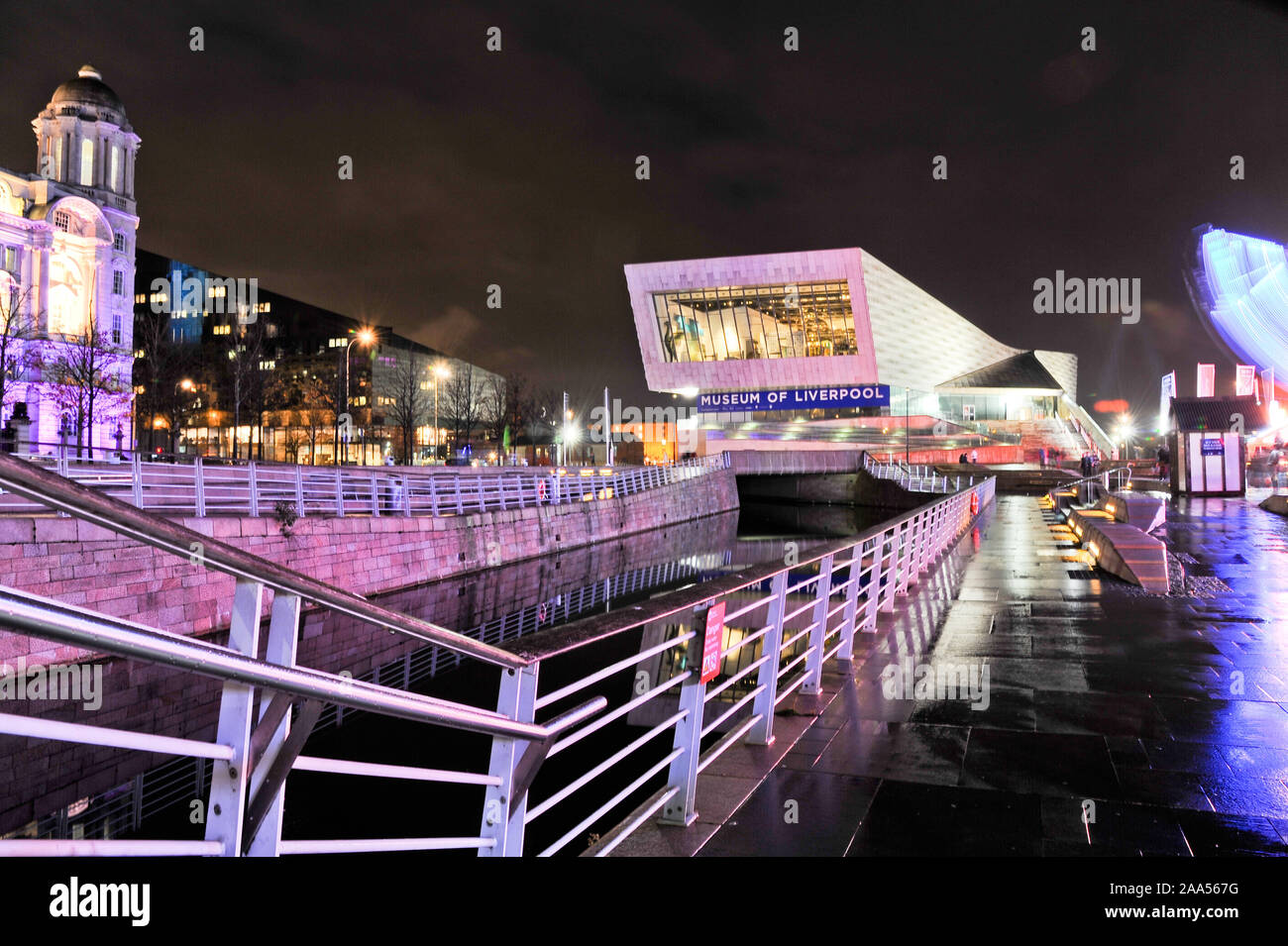Liverpool at night Stock Photo - Alamy