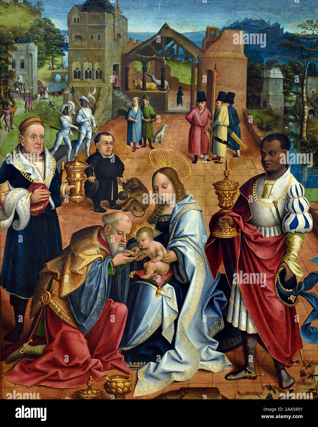 Triptych with the Deposition from the Cross in 1513 by Jacob Claesz van ...