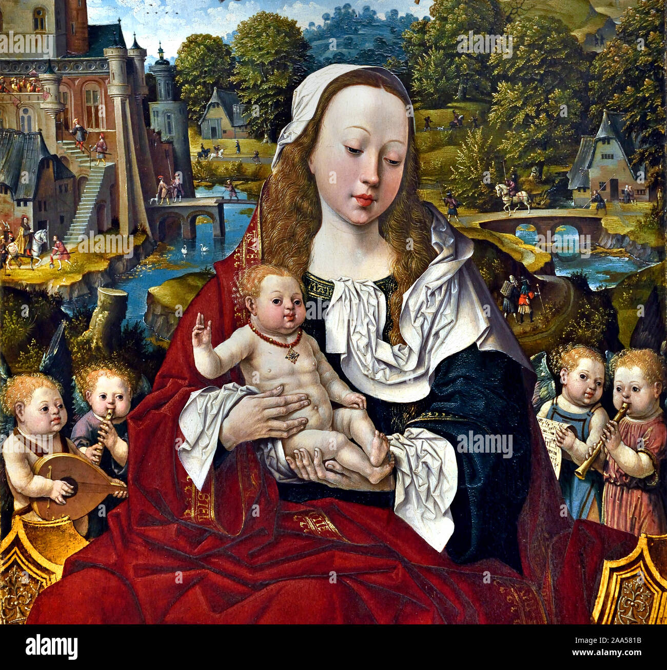 Triptych Des Augustinus van Teylingen 1518 by Jacob Cornelisz van ...