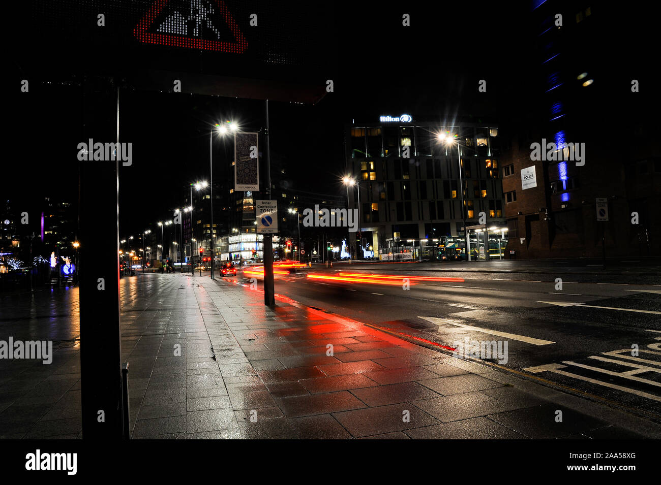 Liverpool at night Stock Photo - Alamy