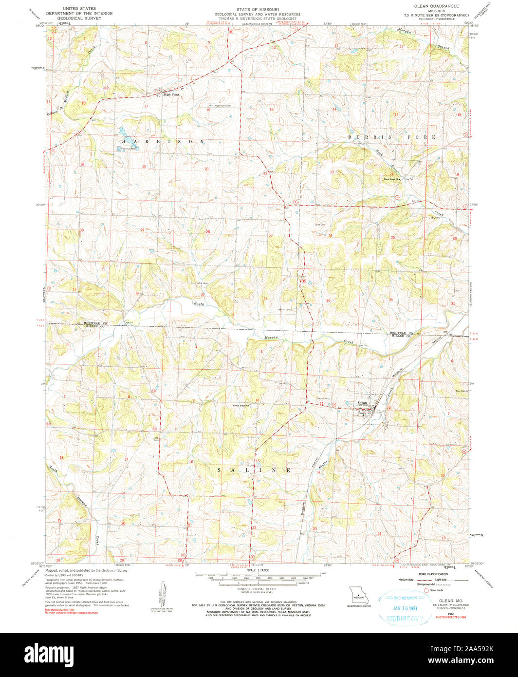 Map of olean hi-res stock photography and images - Alamy