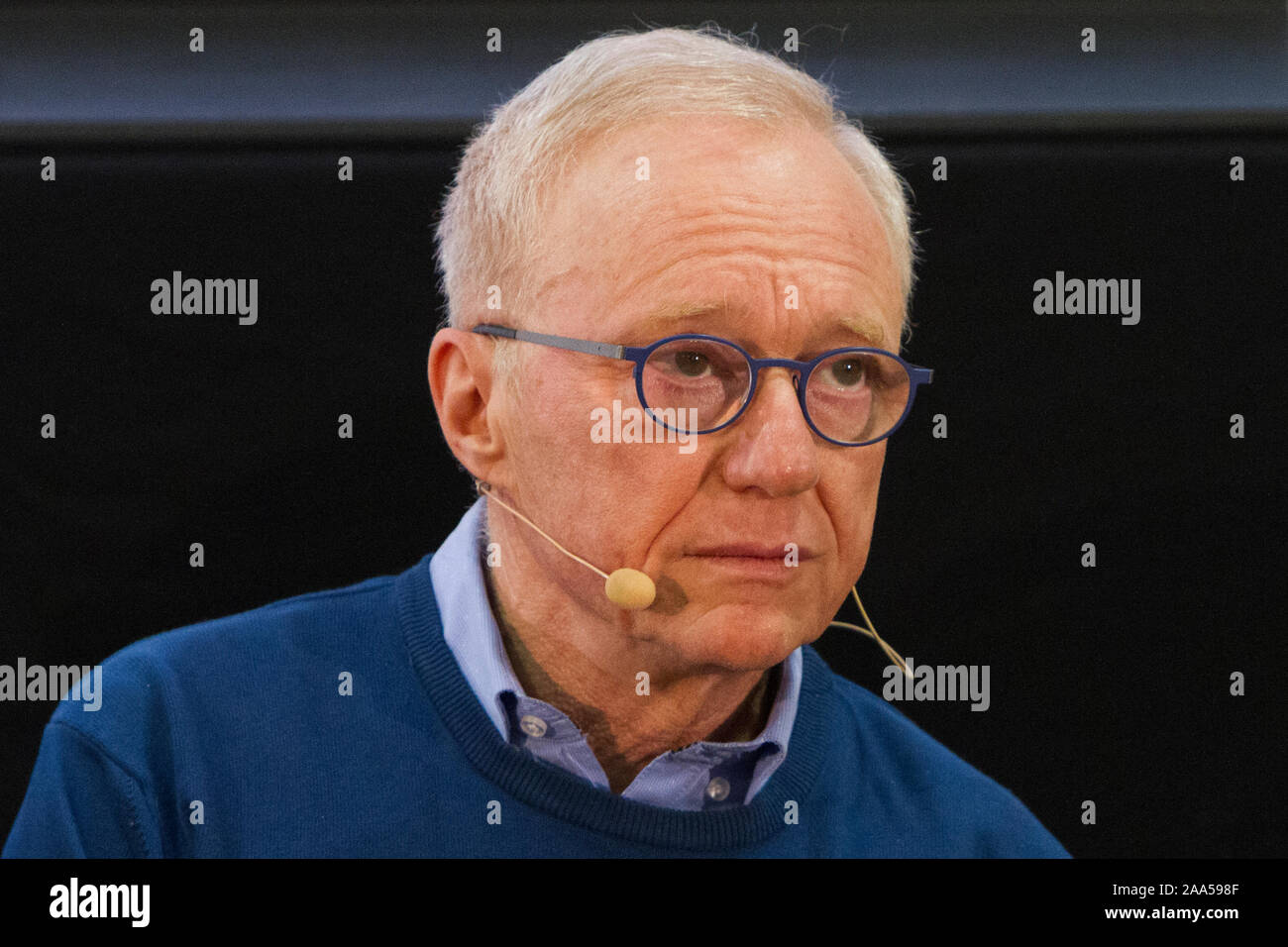 Israeli author David Grossman ( דויד גרוסמן ) during a book launch in ...