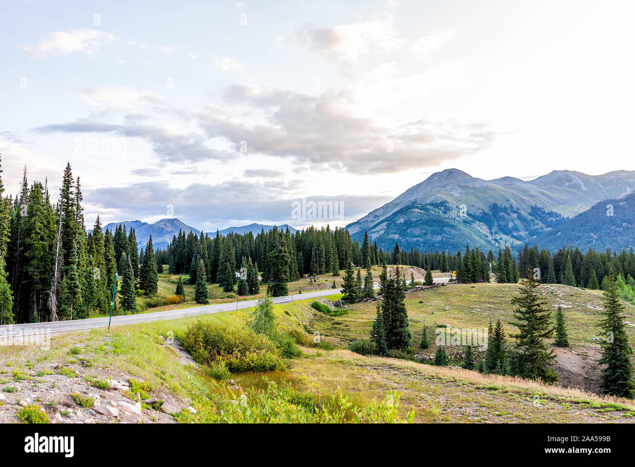 Landscape view of San Juan mountains in Silverton, Colorado in 2019 ...