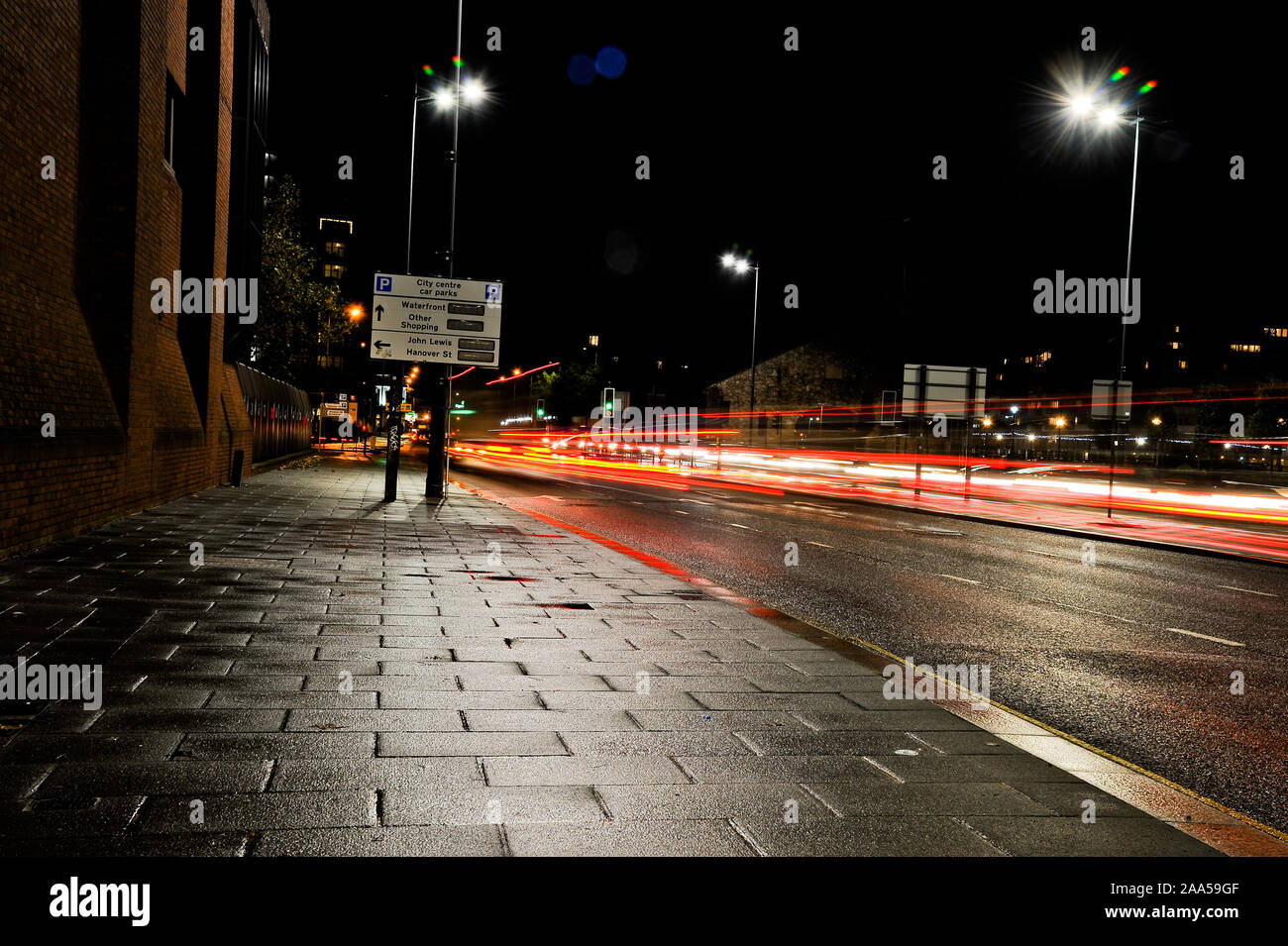 Liverpool at night Stock Photo - Alamy