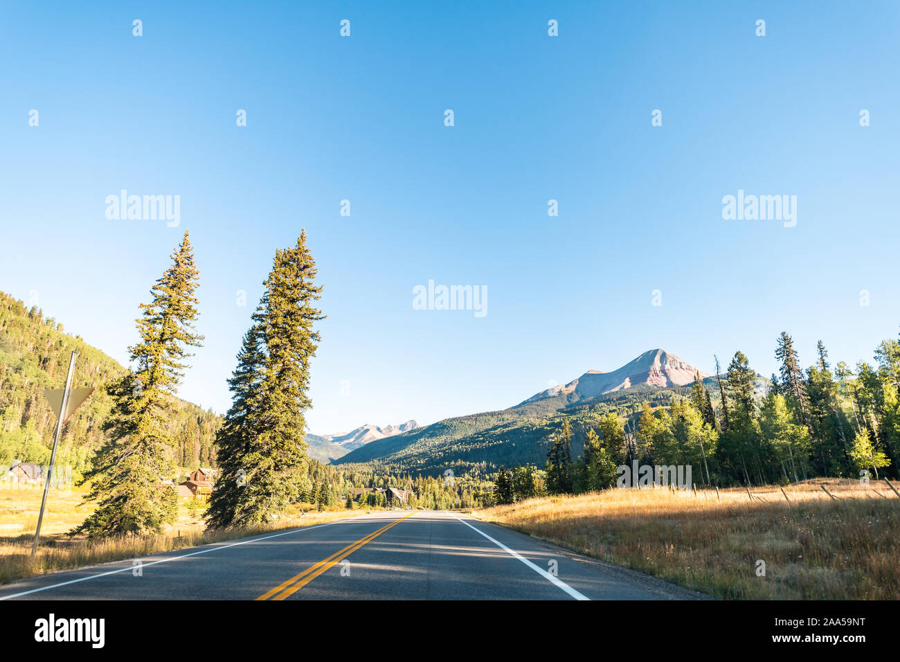Colorado Million Dollar Highway 550 scenic road with San Juan Engineer ...
