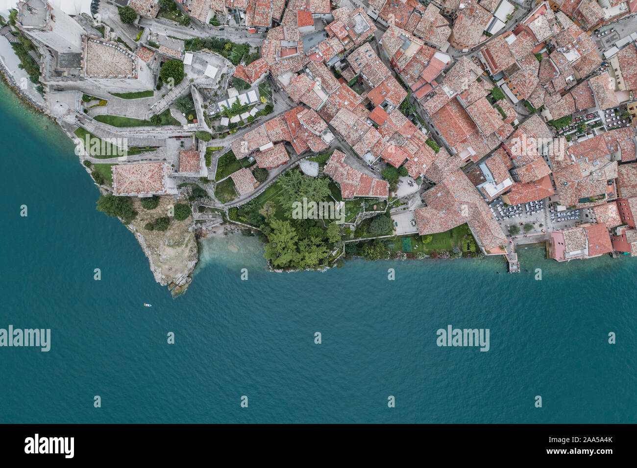 Garda lake drone landscape hi-res stock photography and images - Alamy