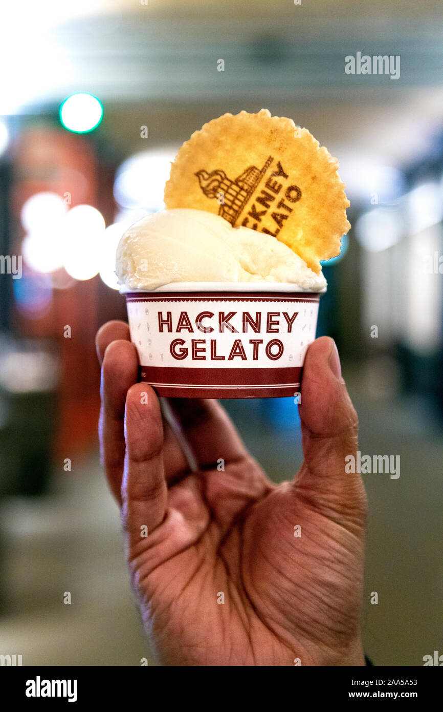 Miso flavoured ice cream from Hackney Gelato at Seven Dials Market in ...