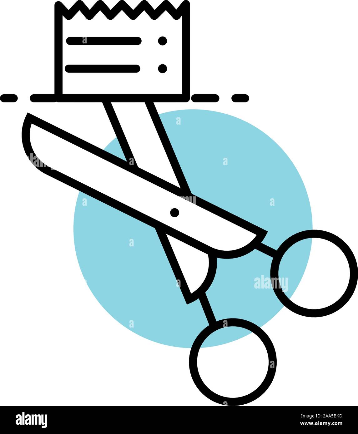 scissor cutting coupon commercial icon Stock Vector Image & Art - Alamy