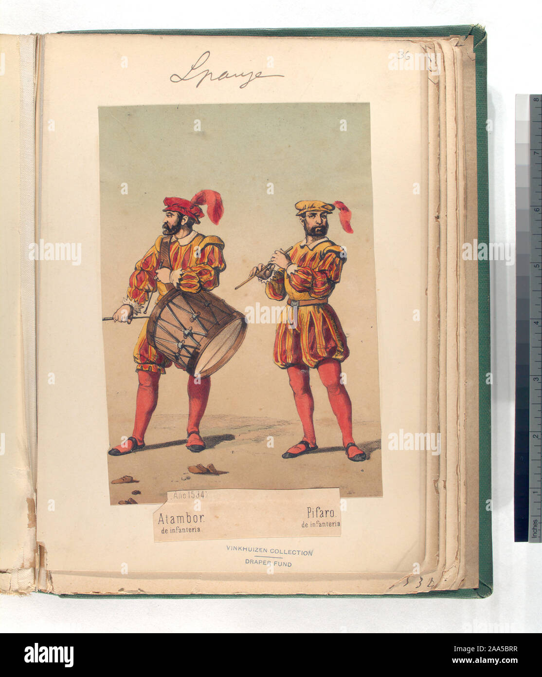 The Draper Fund; Atambor de infanteria; Pifaro de infanterio (Año 1534 ...