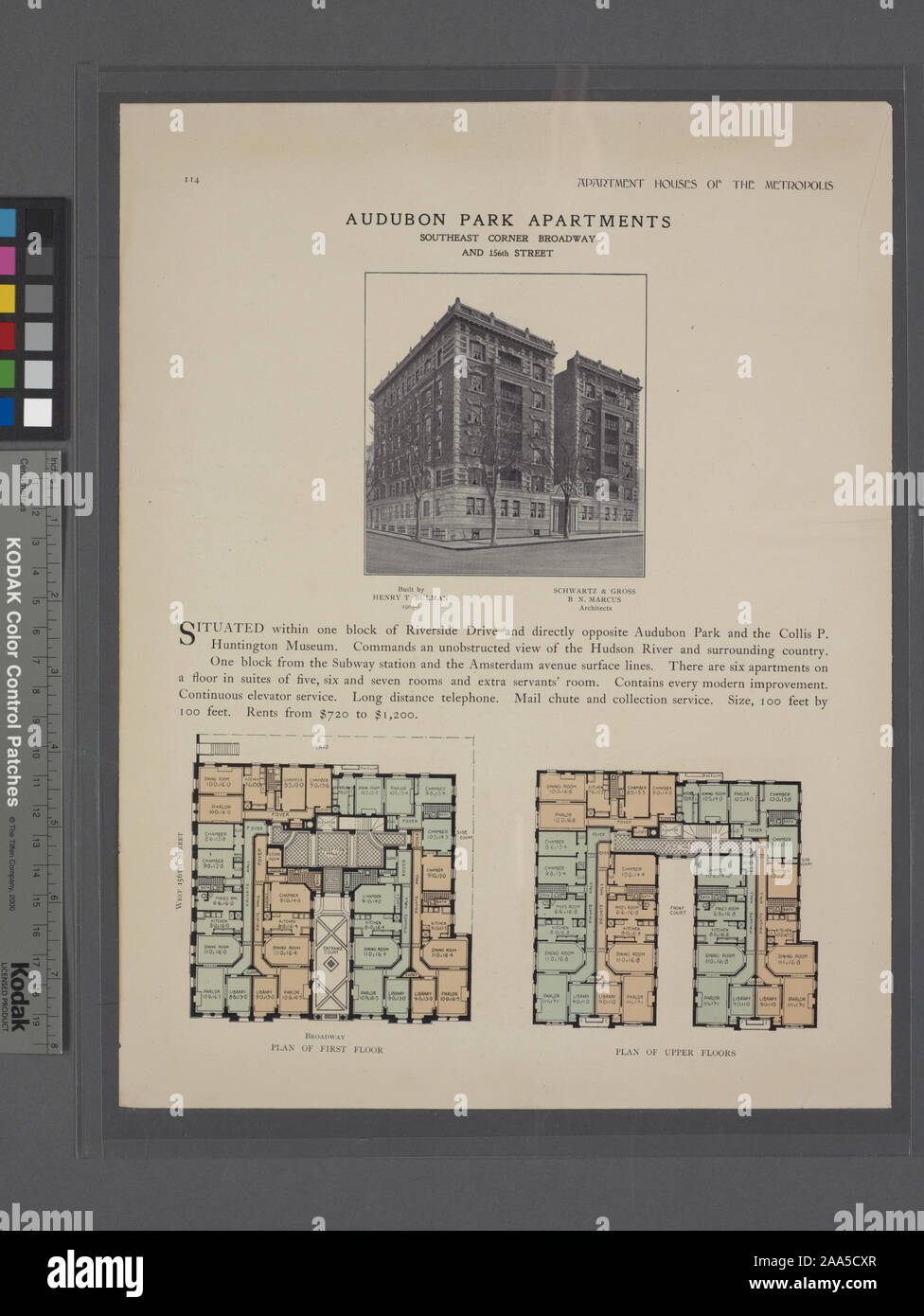 Includes index. Built by Henry Bulman, 1905-6 / Architects - Schwartz ...