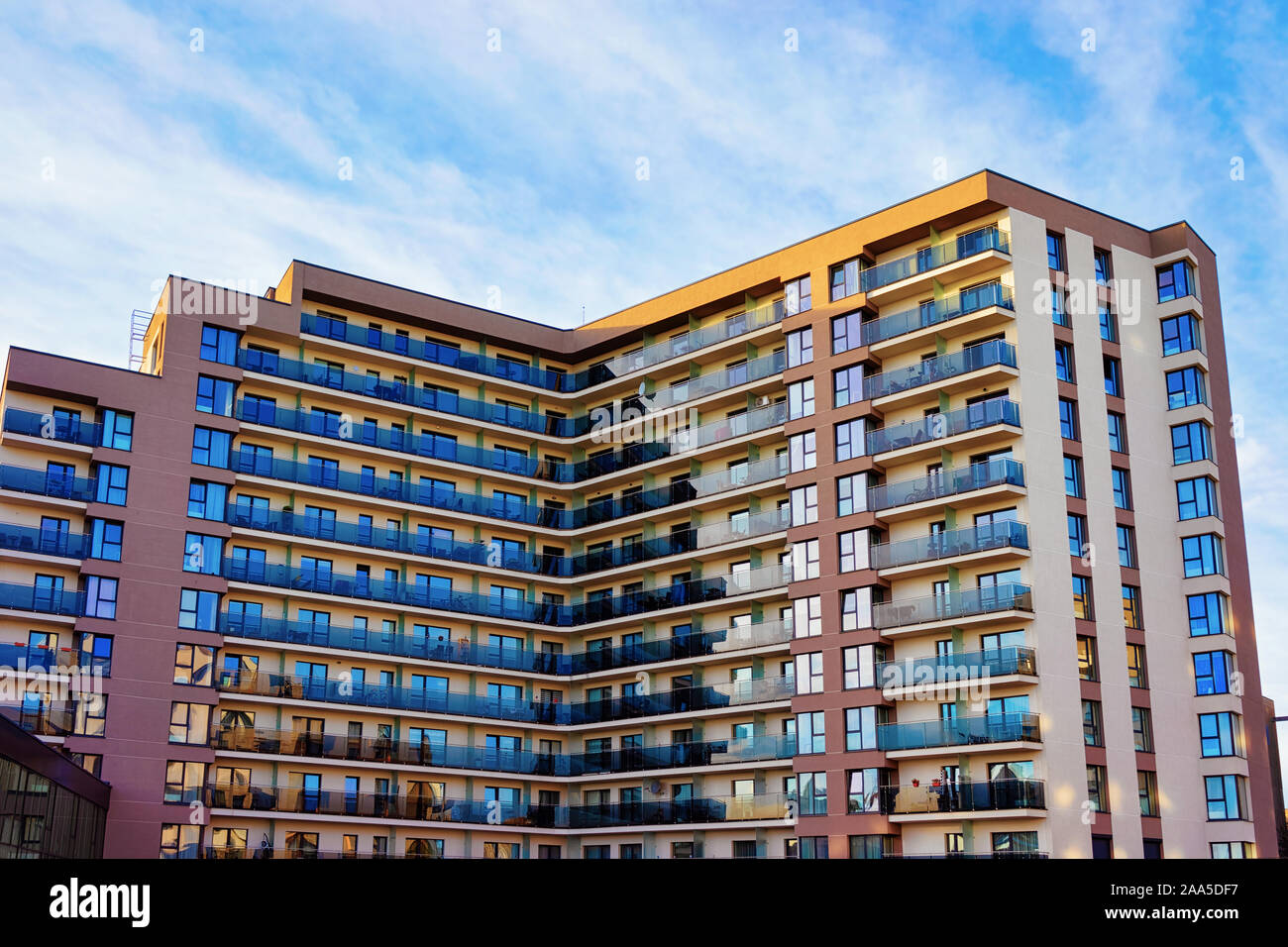 Apartment house home modern residential block building architecture ...