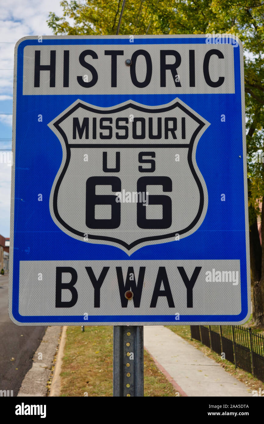 Route 66 sign missouri hi-res stock photography and images - Alamy