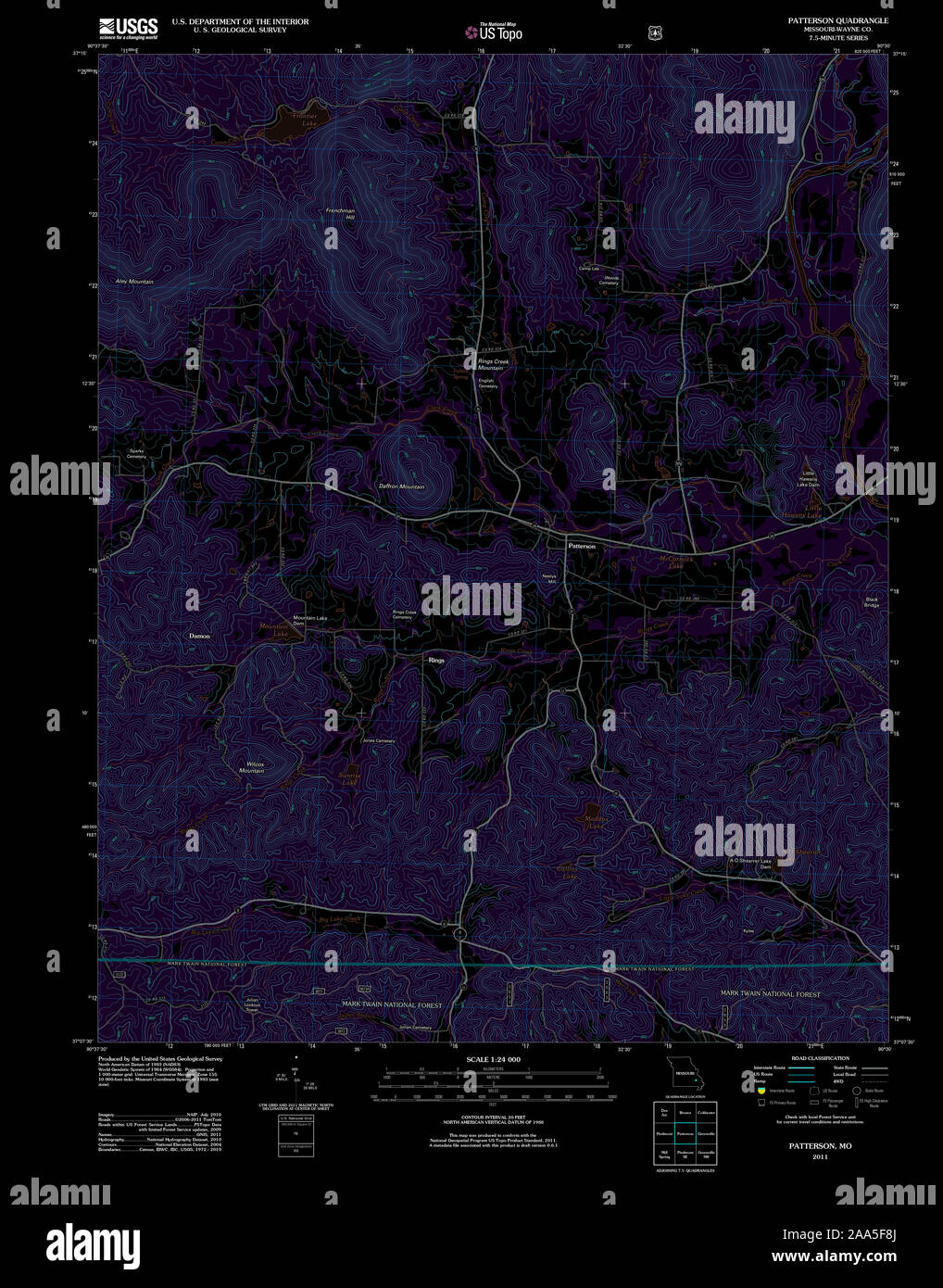Map of patterson missouri hi-res stock photography and images - Alamy