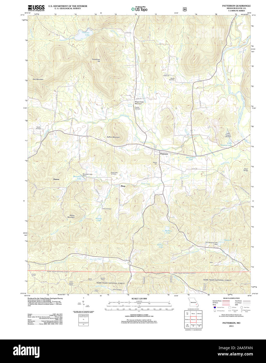 Patterson missouri map Cut Out Stock Images & Pictures - Alamy