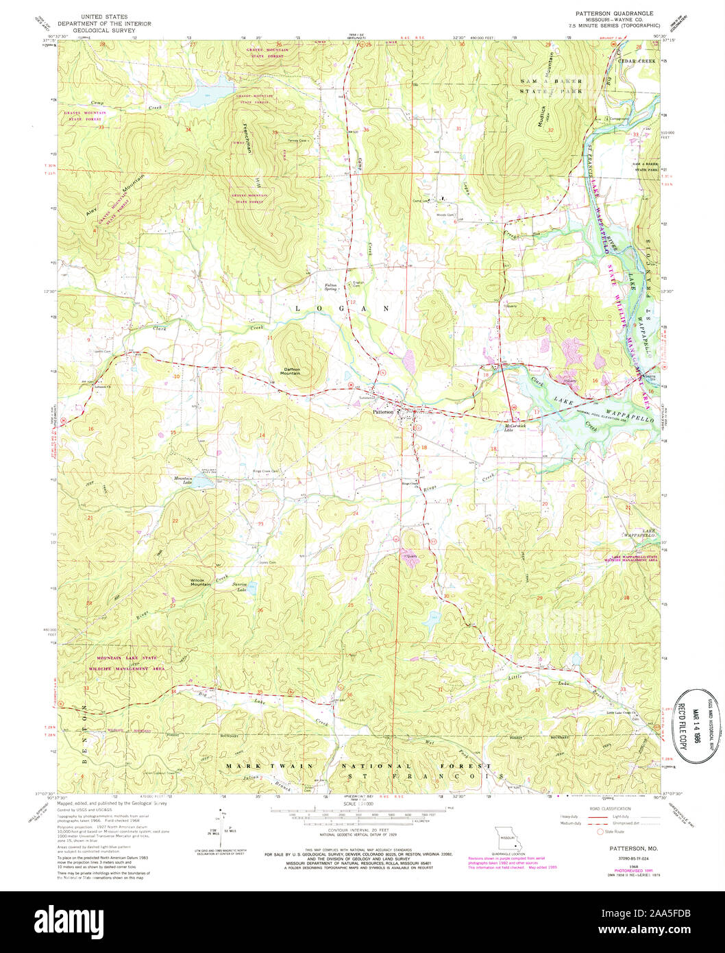 Map of patterson missouri hi-res stock photography and images - Alamy