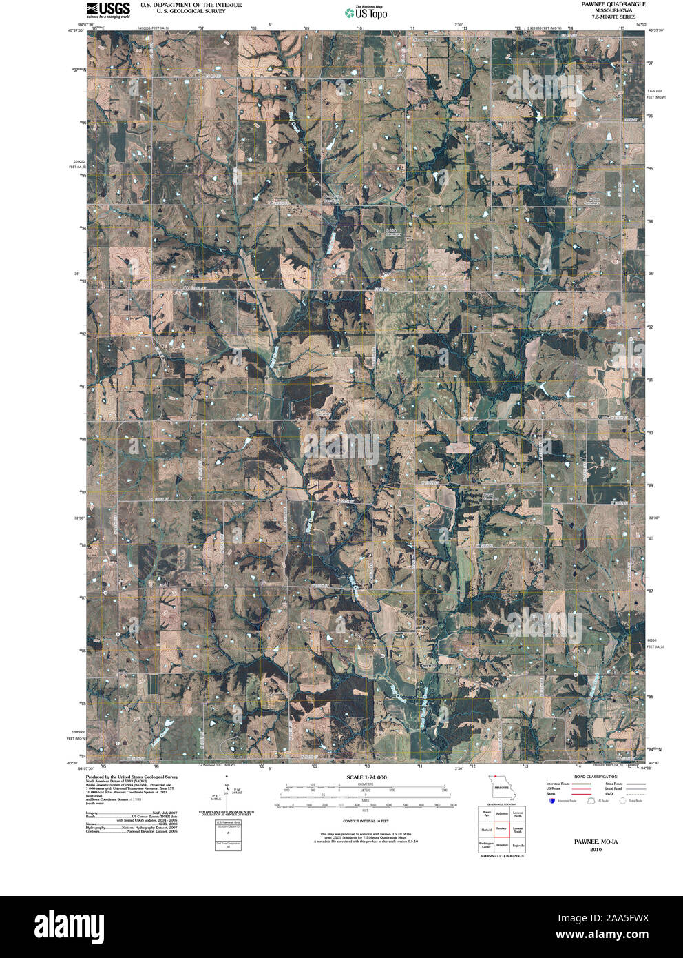 Map of pawnee hi-res stock photography and images - Alamy