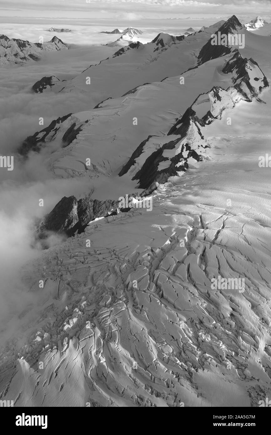 Aerial photo glacier crevasse hi-res stock photography and images - Alamy