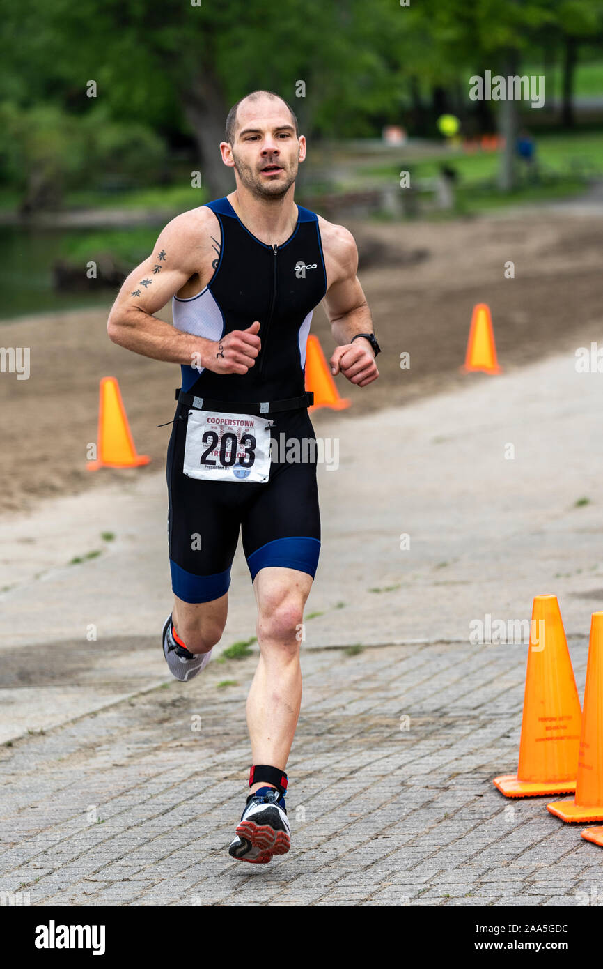 Cooperstown Triathlon 2019 Stock Photo - Alamy