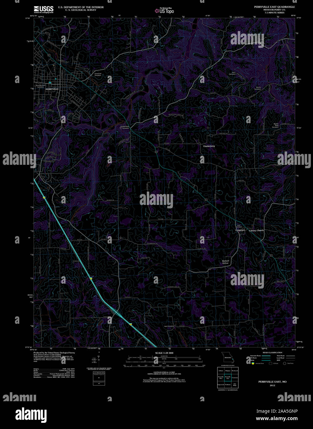 Map of perryville hi-res stock photography and images - Alamy