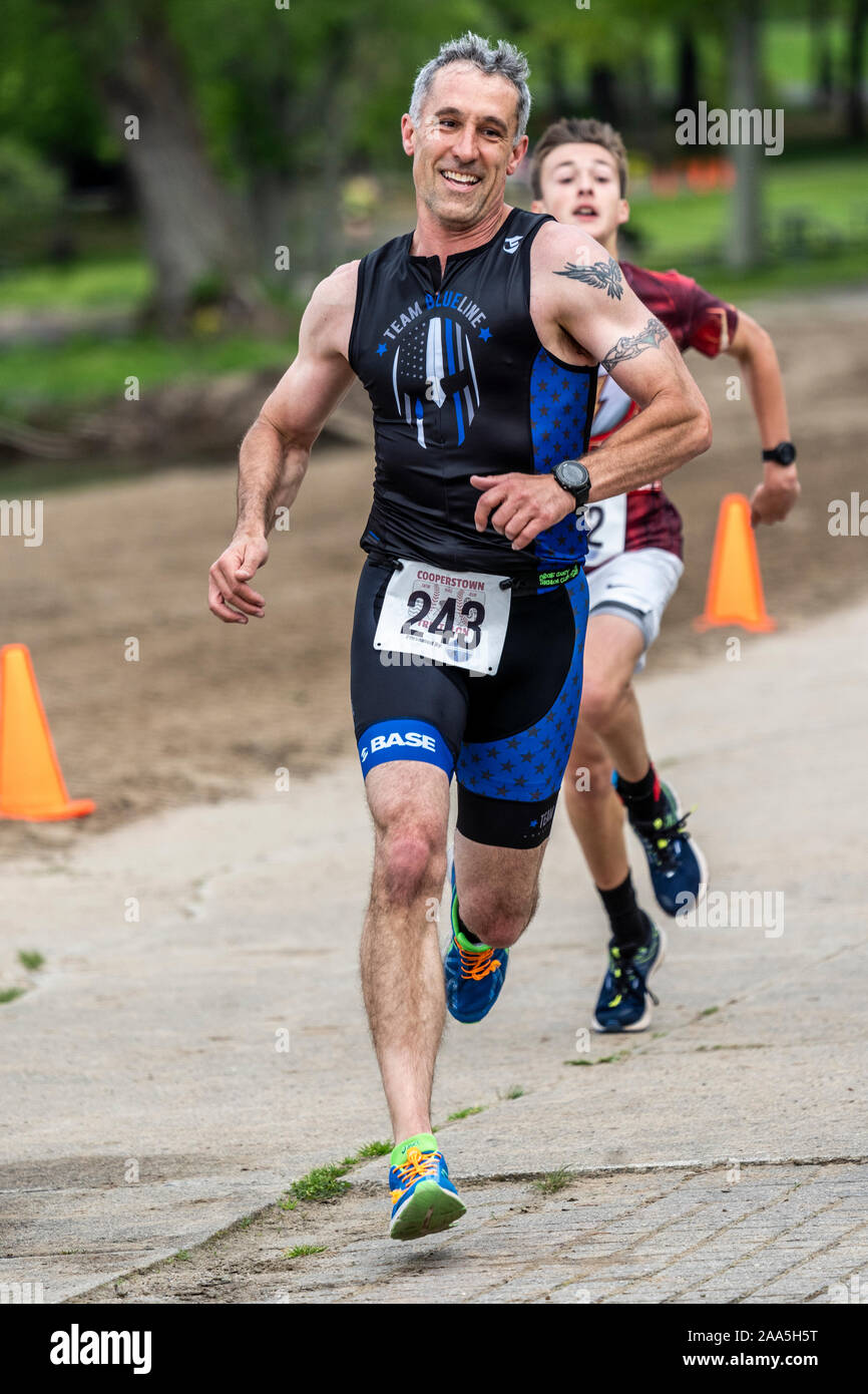 Cooperstown Triathlon 2019 Stock Photo - Alamy
