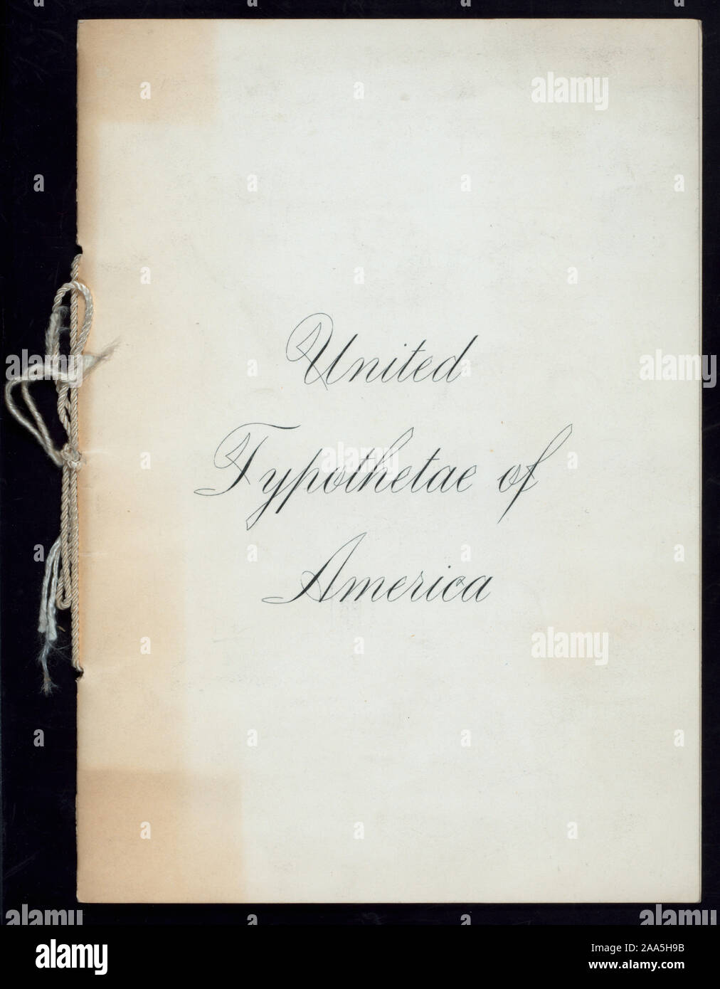 TOASTS;NAMES LISTED; BANQUET [held by] UNITED TYPOTHETAE OF AMERICA [at ...