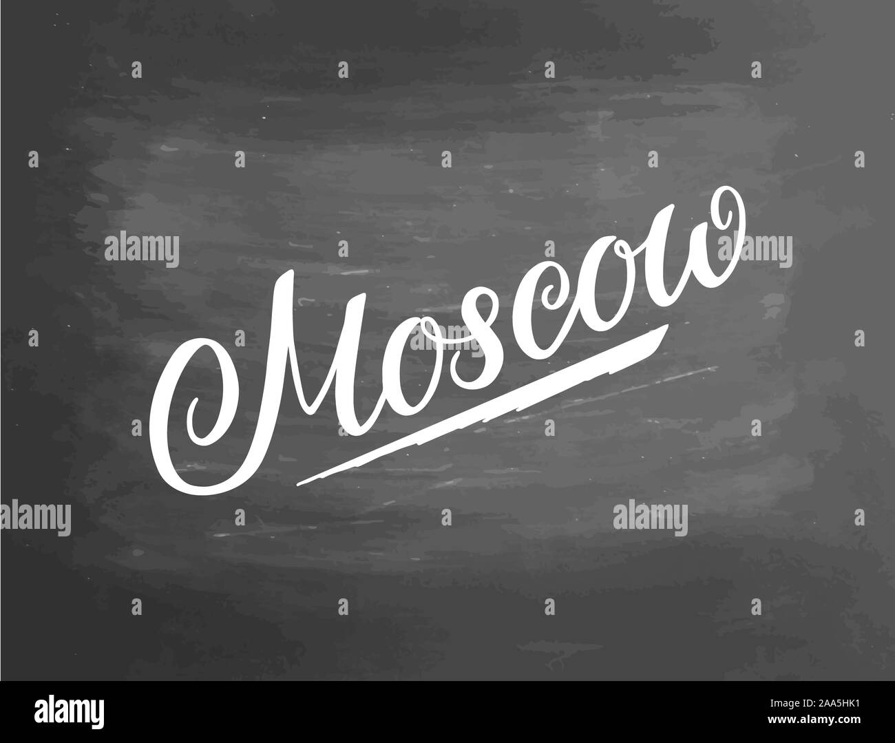 Greetings from Moscow. Greeting card with typography, lettering design ...