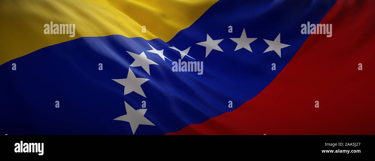 Official flag of Venezuela. Web Banner Stock Photo - Alamy