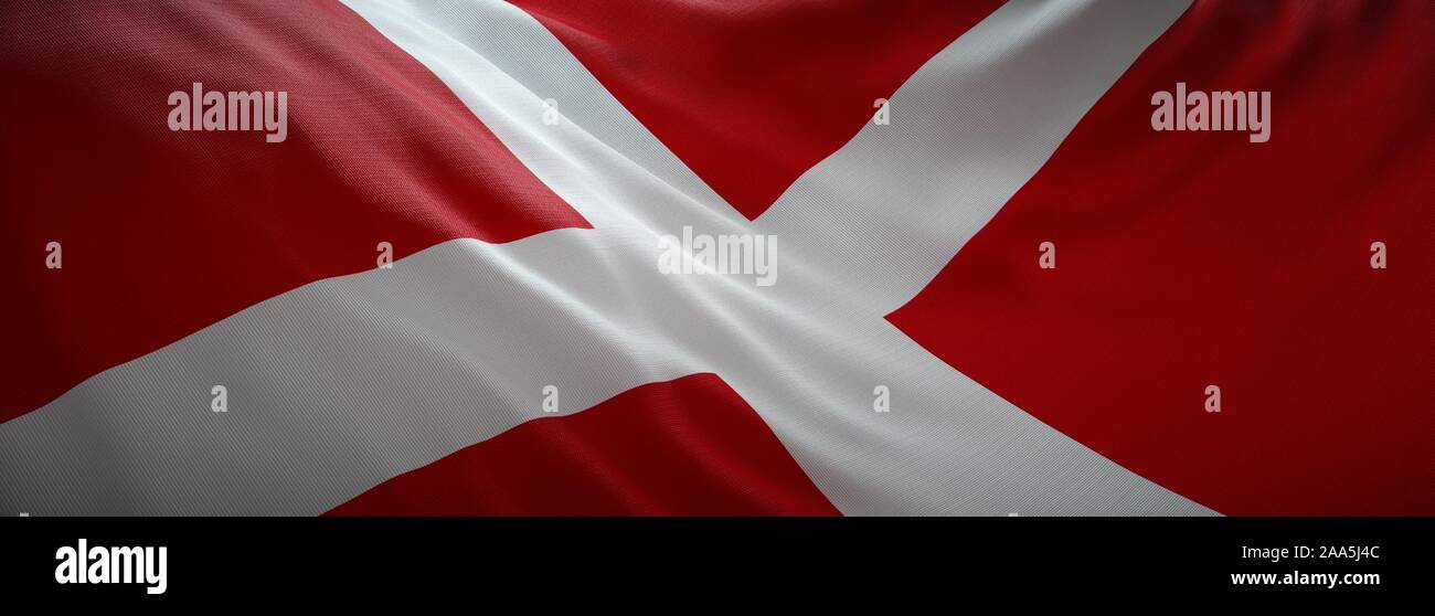 Official flag of Denmark. Web Banner Stock Photo - Alamy