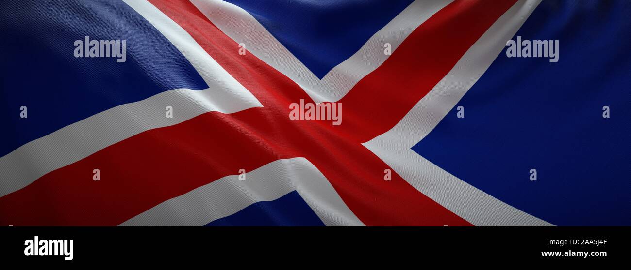 Official flag of Iceland. Web Banner Stock Photo - Alamy