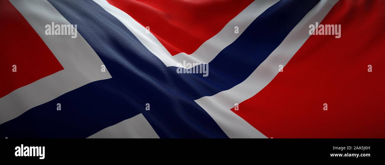 Official flag of Norway. Web Banner Stock Photo - Alamy